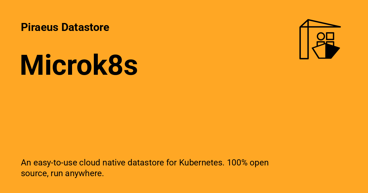 Microk8s - Piraeus Datastore