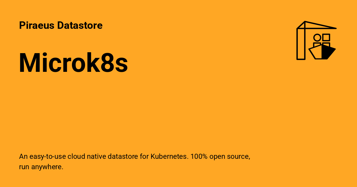 Microk8s - Piraeus Datastore
